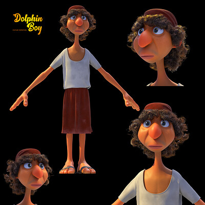 dolphin man animation