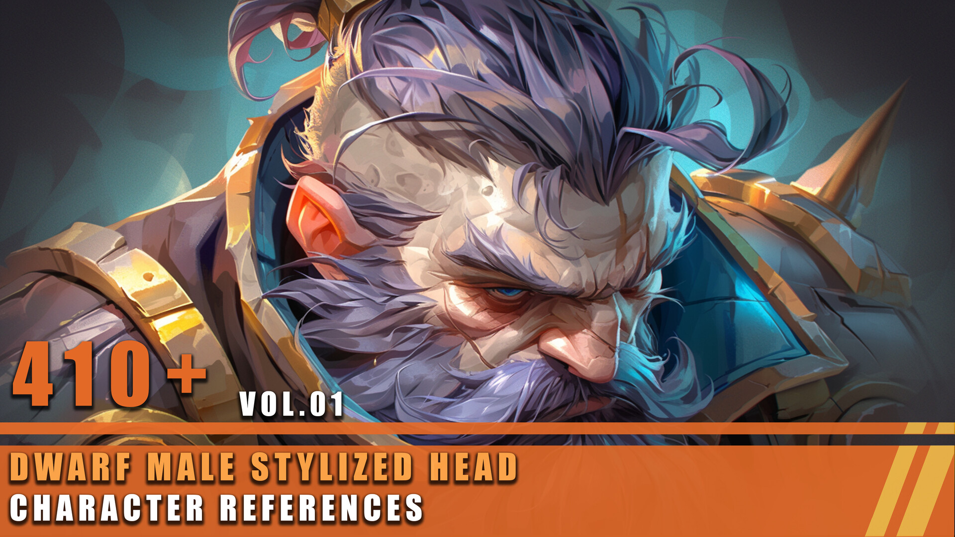 WaterLaw's Studio - 410+ Dwarf Male Stylized Head - Character ...