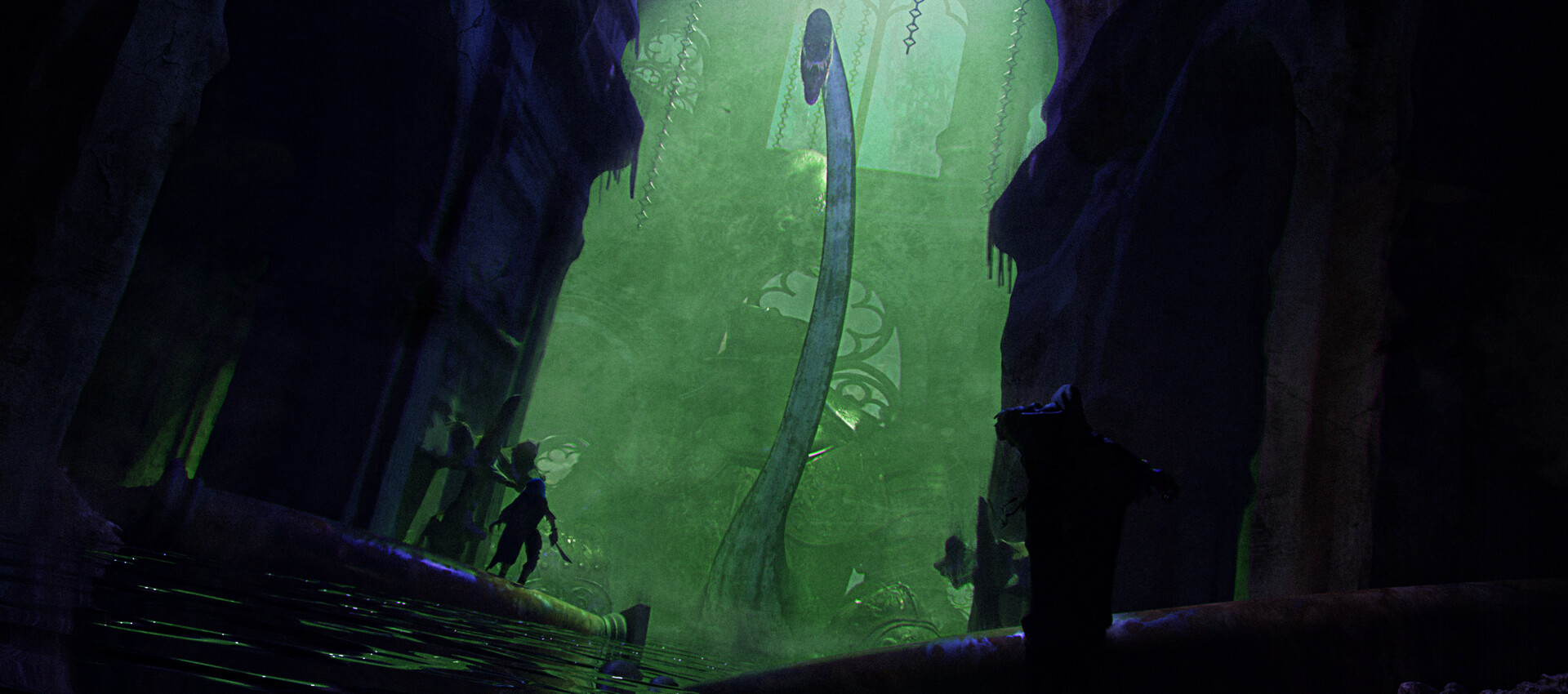 ArtStation - Environment design: Plesiosaur in the dungeon