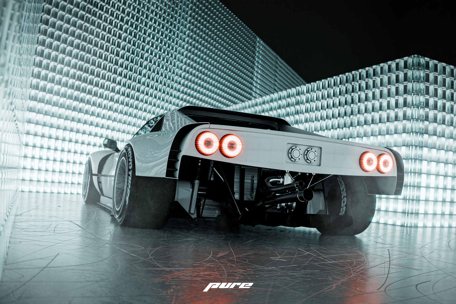 ArtStation - Ferrari 308 custom wide body