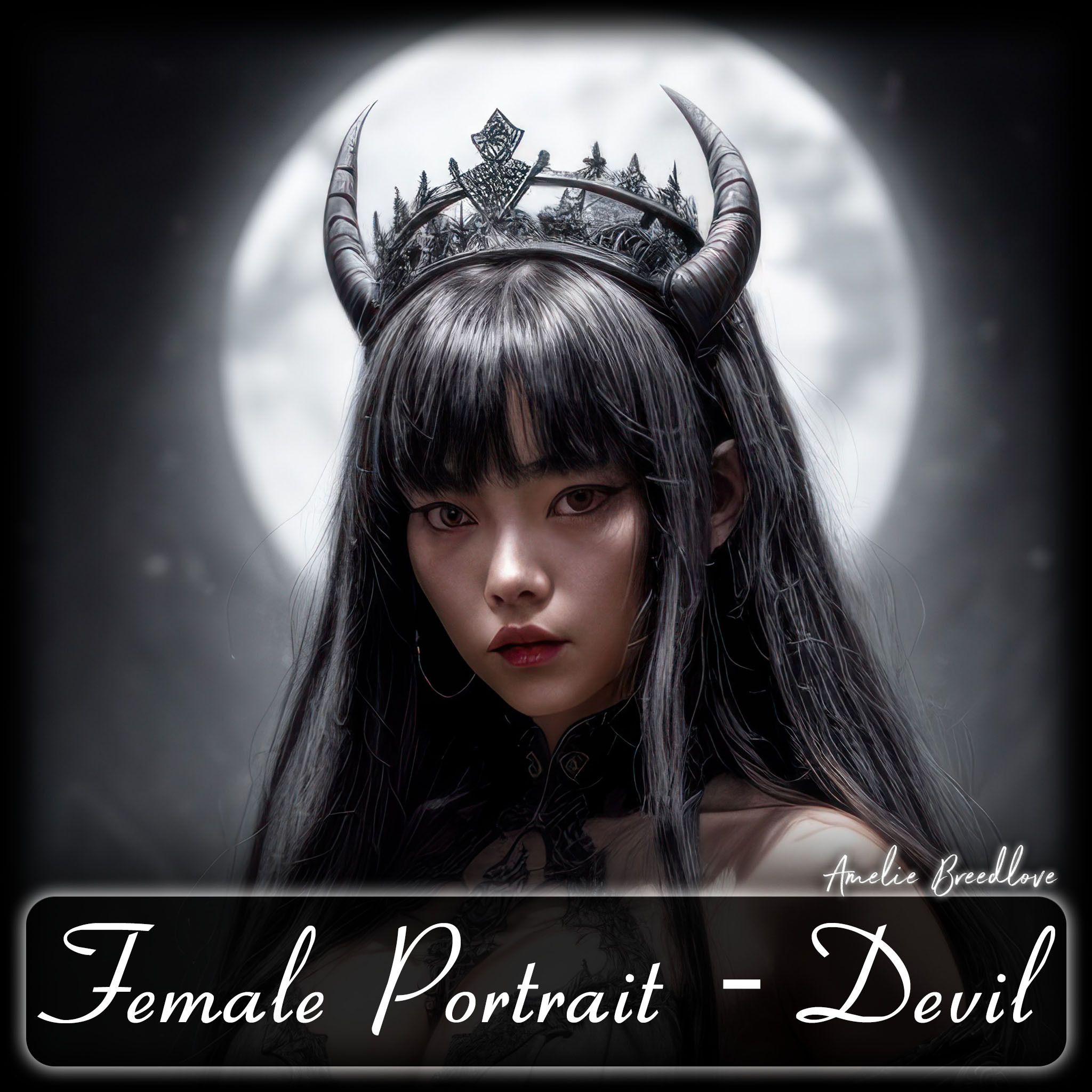 Amelie Character - 320 Female Portrait (Devil Style) Reference Pack ...