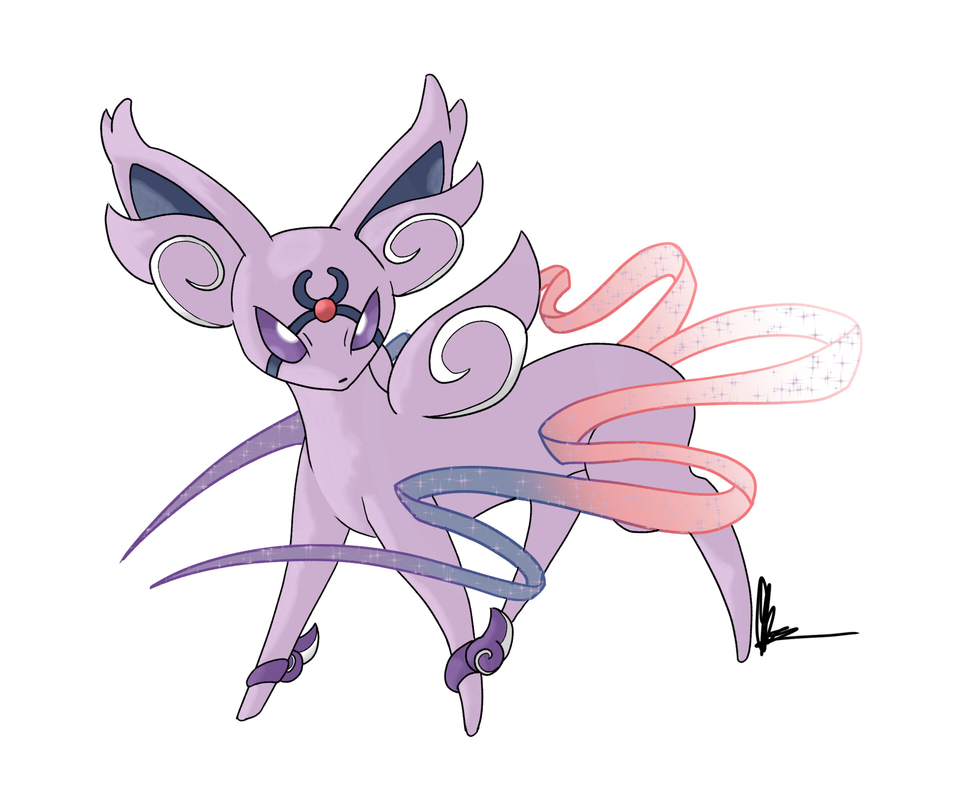 Casey Trevino - Original Mega Pokemon Designs (Art Style Studies)