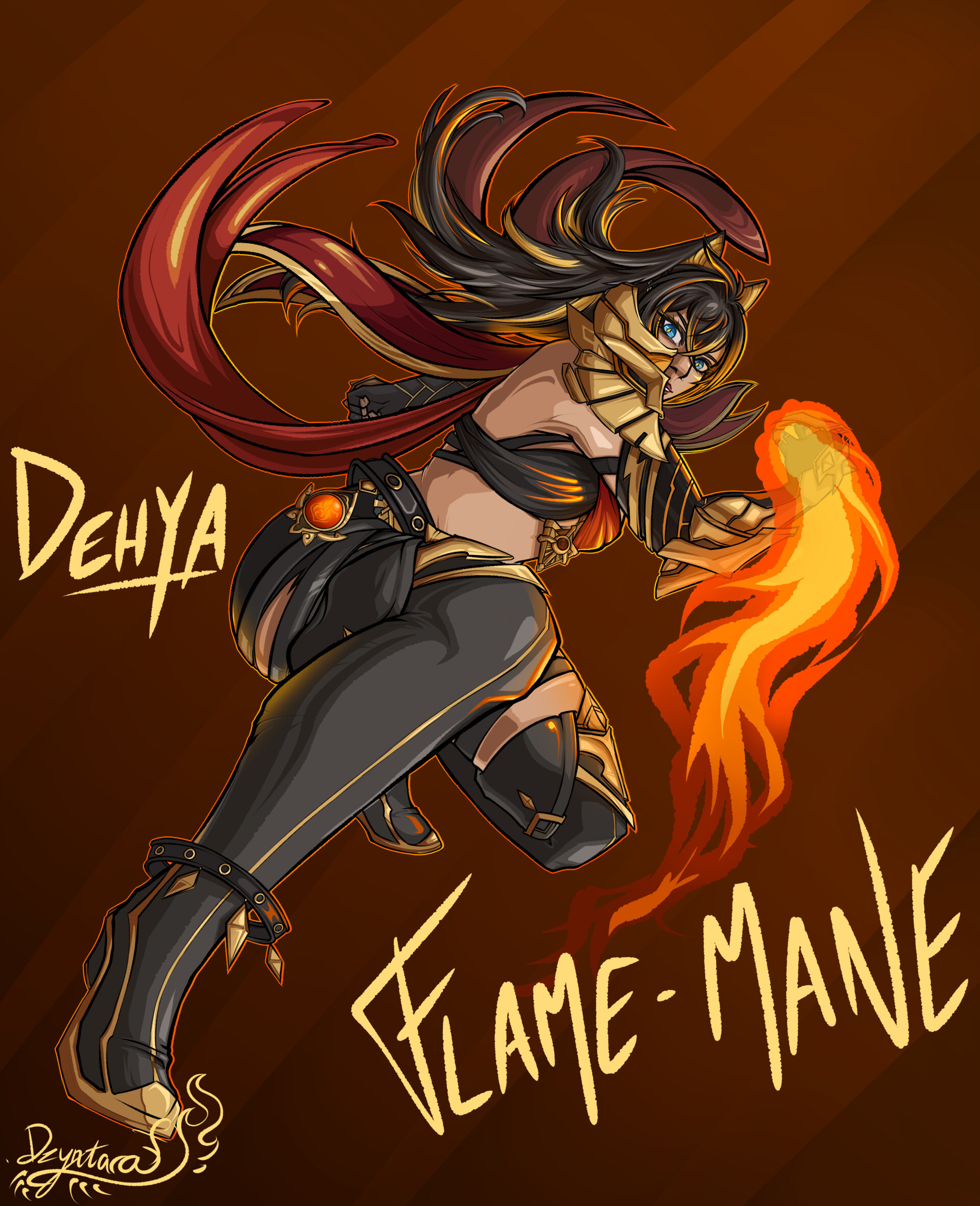 ArtStation - Dehya - Flame Mane