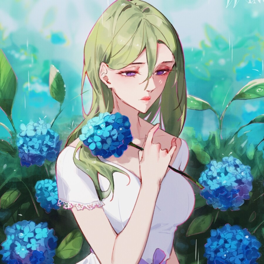 ArtStation - Dixie - Hydrangea