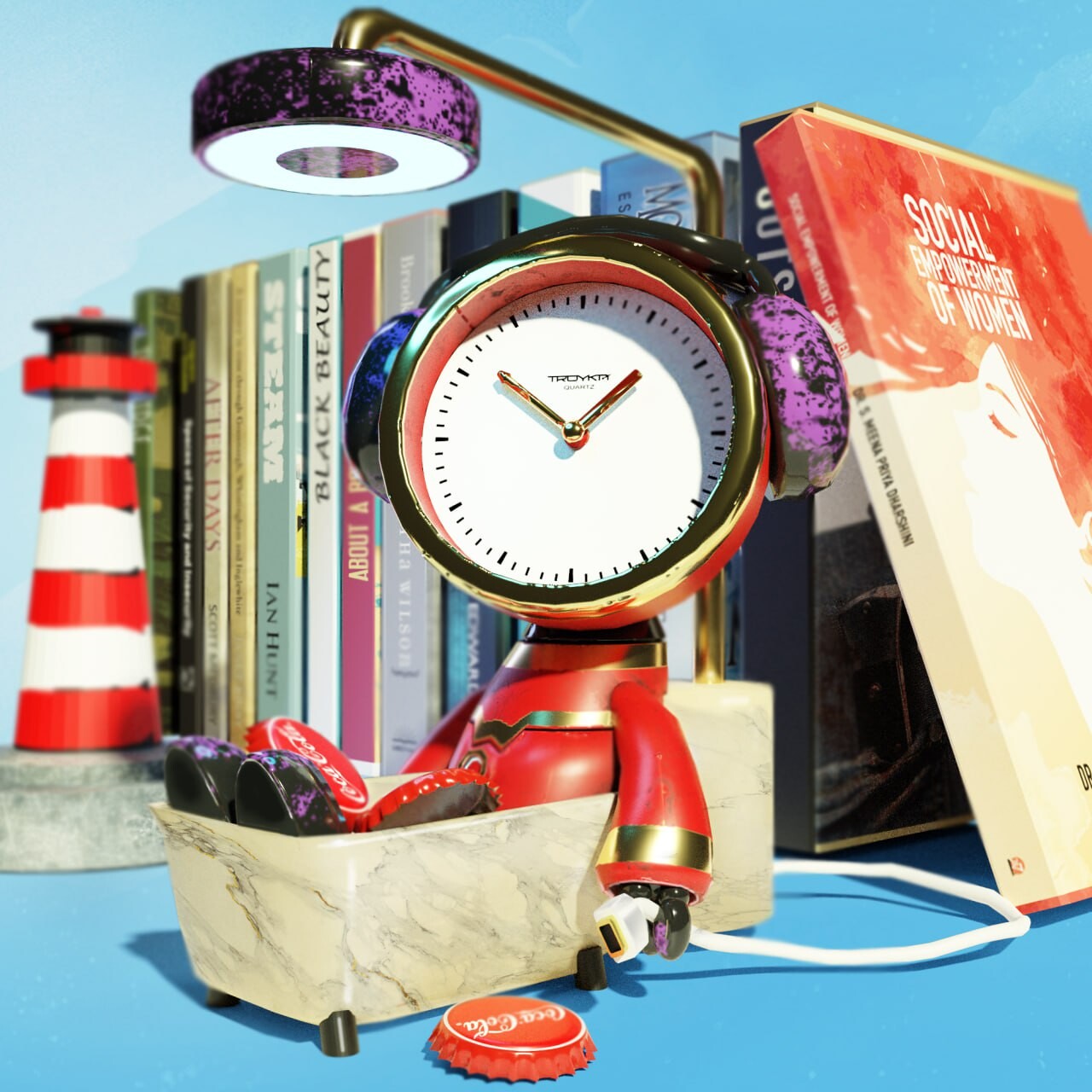 ArtStation - robot clock