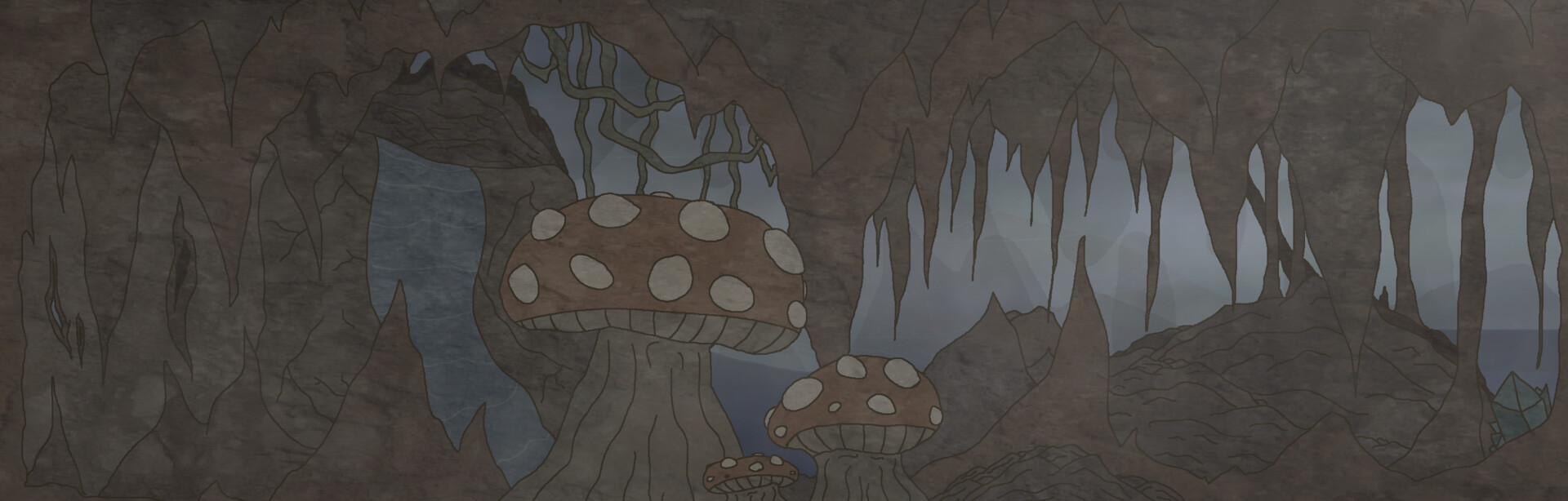 ArtStation - Minecart Ride landscape