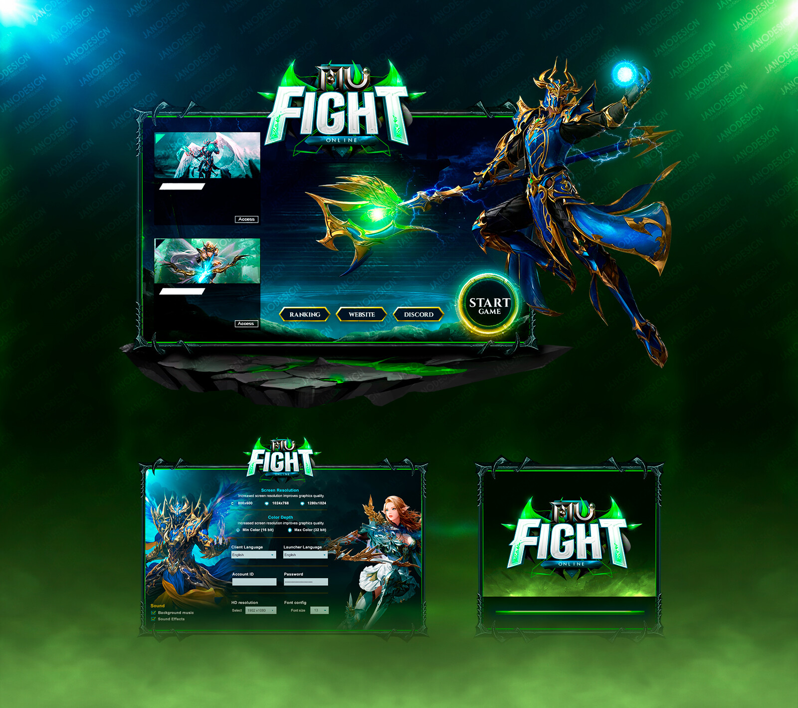 ArtStation - Launcher Design - MU ONLINE