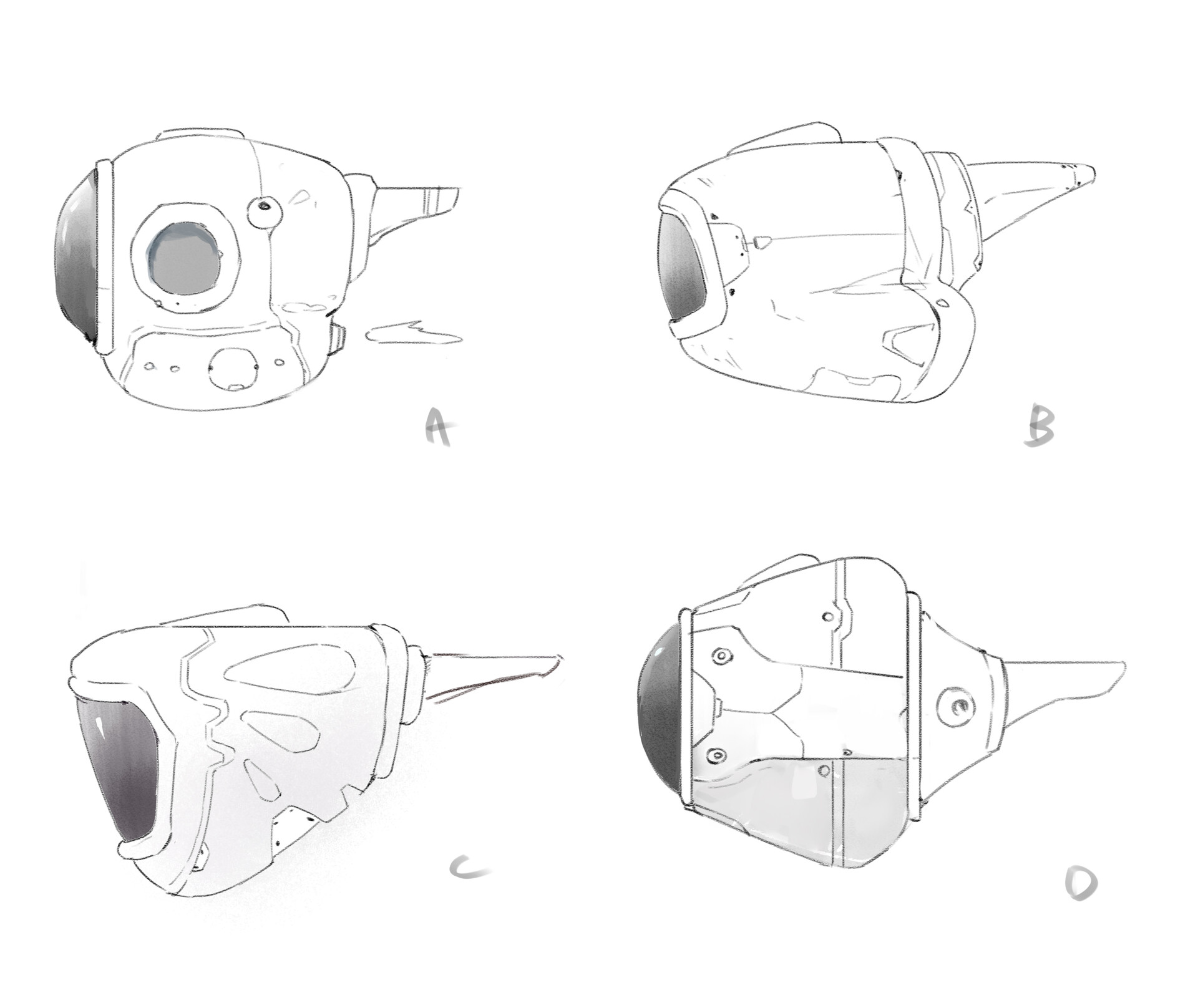ArtStation - Space Pod Design Sketches