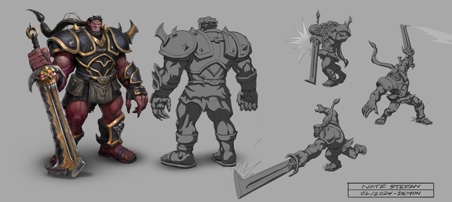 ArtStation - Demon Sketches