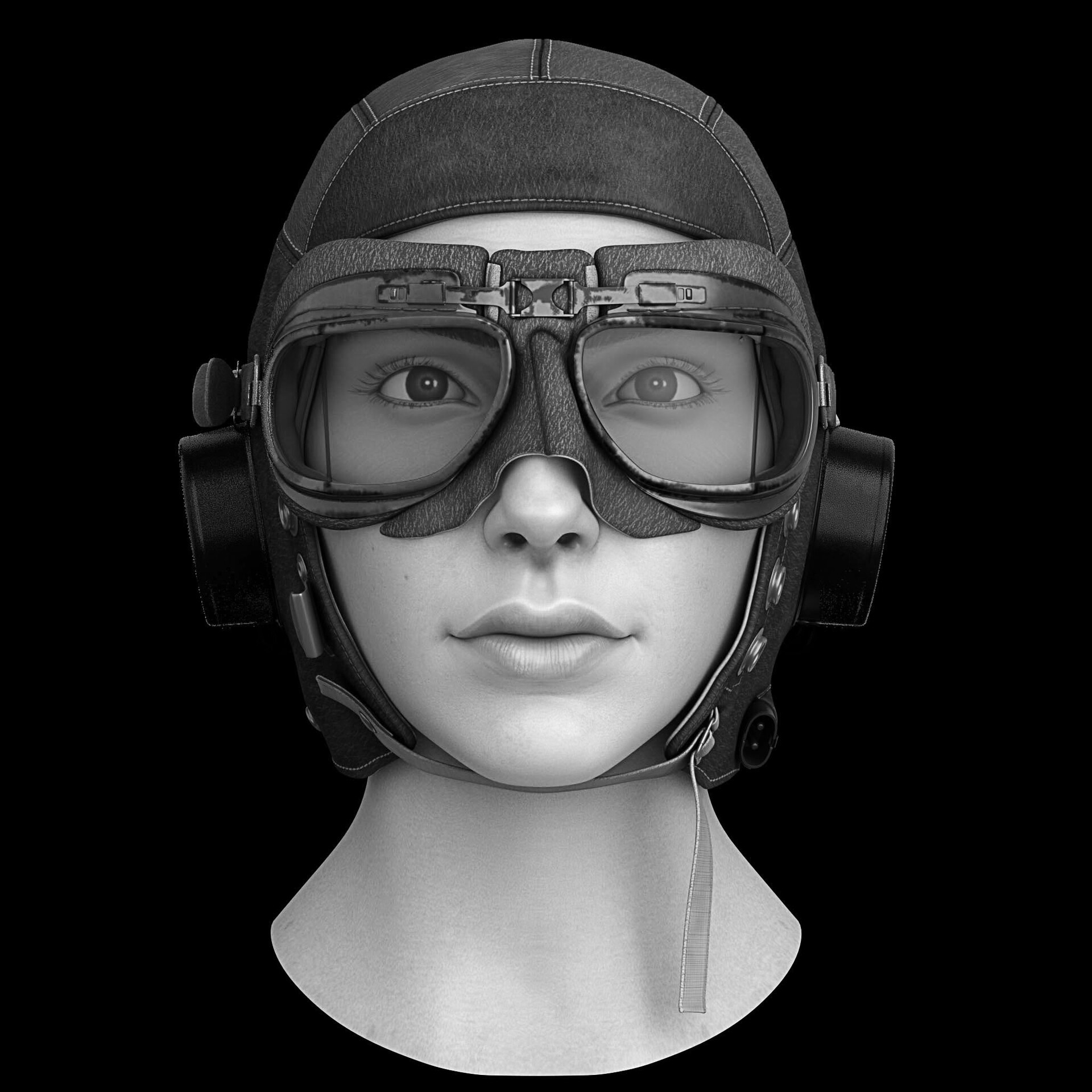 ArtStation - Women Pilot 3D Model