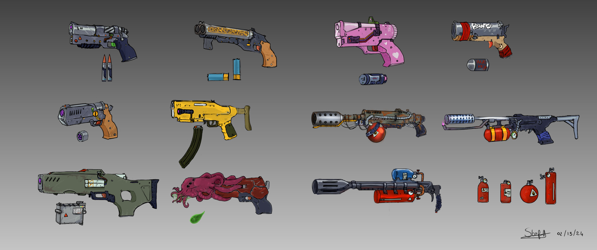 ArtStation - Concept Art Guns