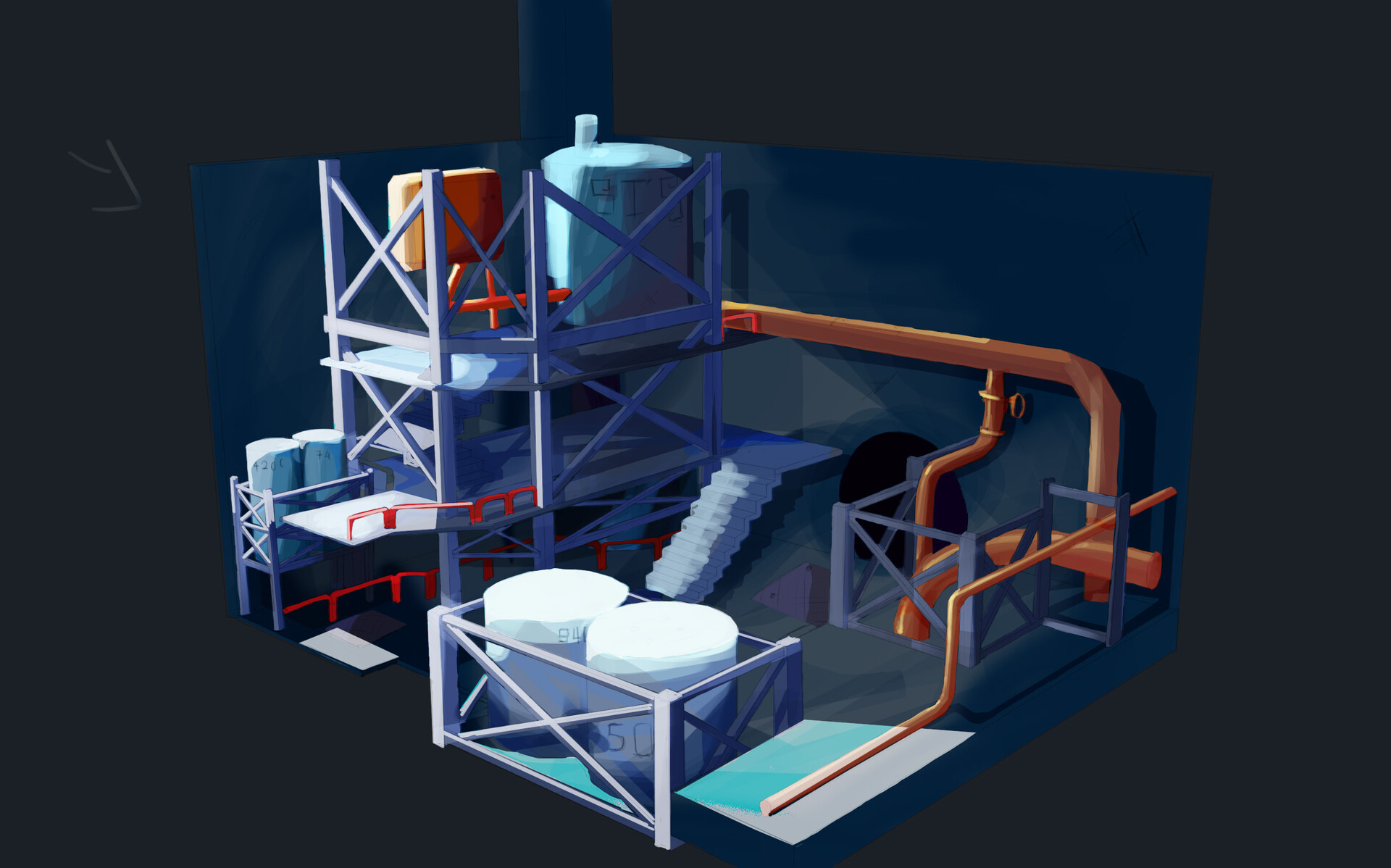 ArtStation - Environmental Design Bunker