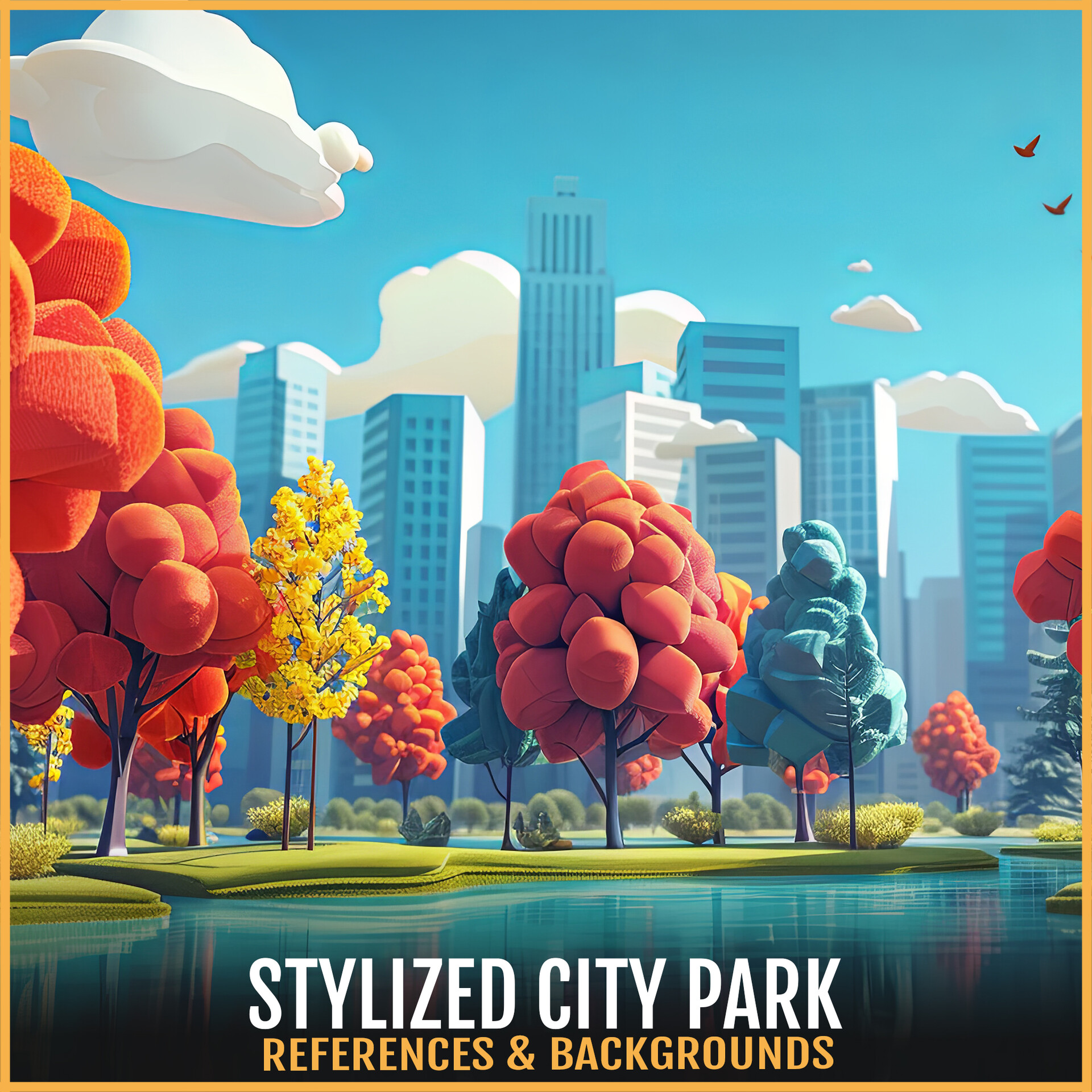 ArtStation - 303 Stylized City Park References