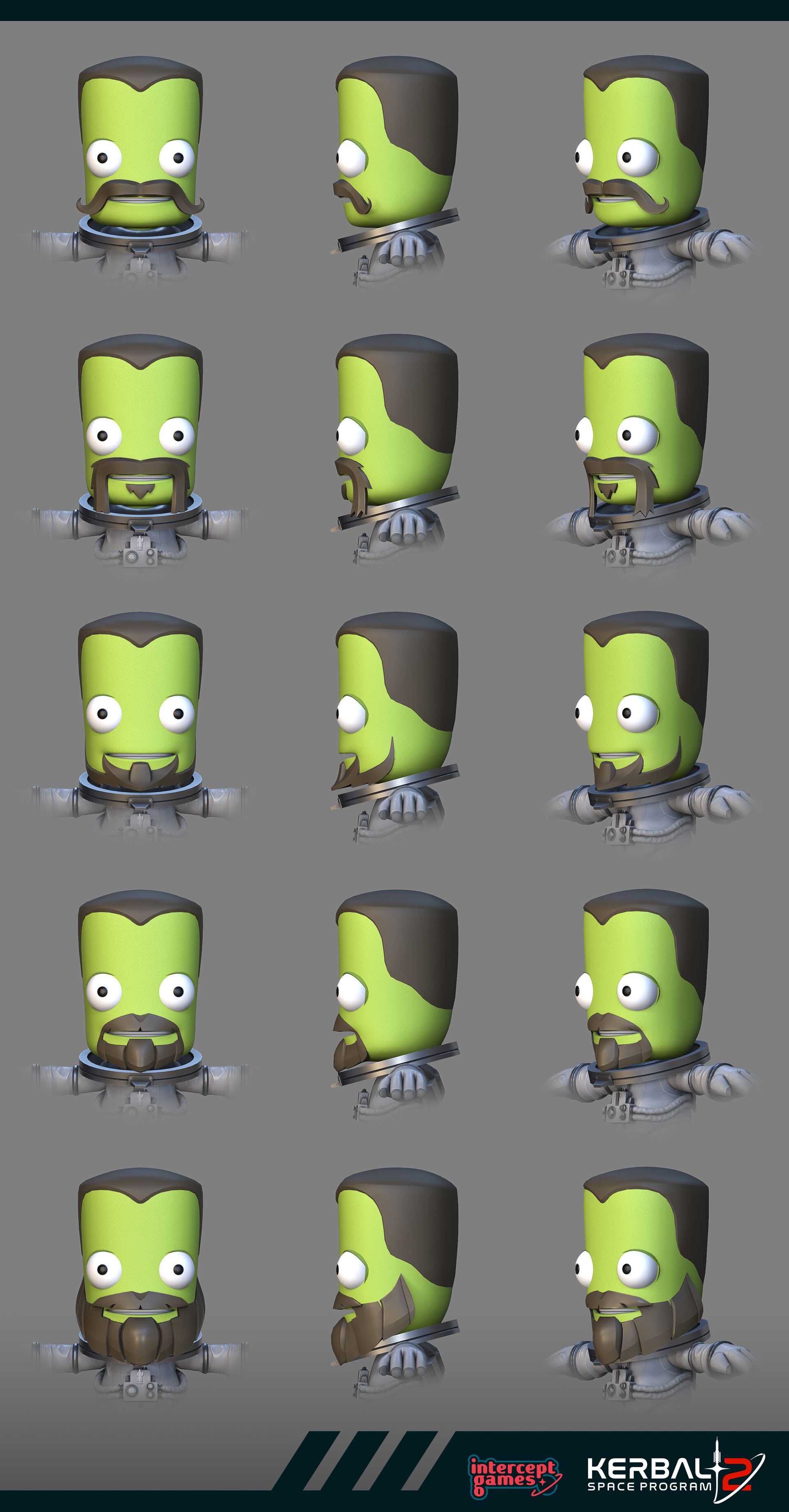 Alexander Martin - Kerbal Space Program 2: Hairstyles and Facial Hair