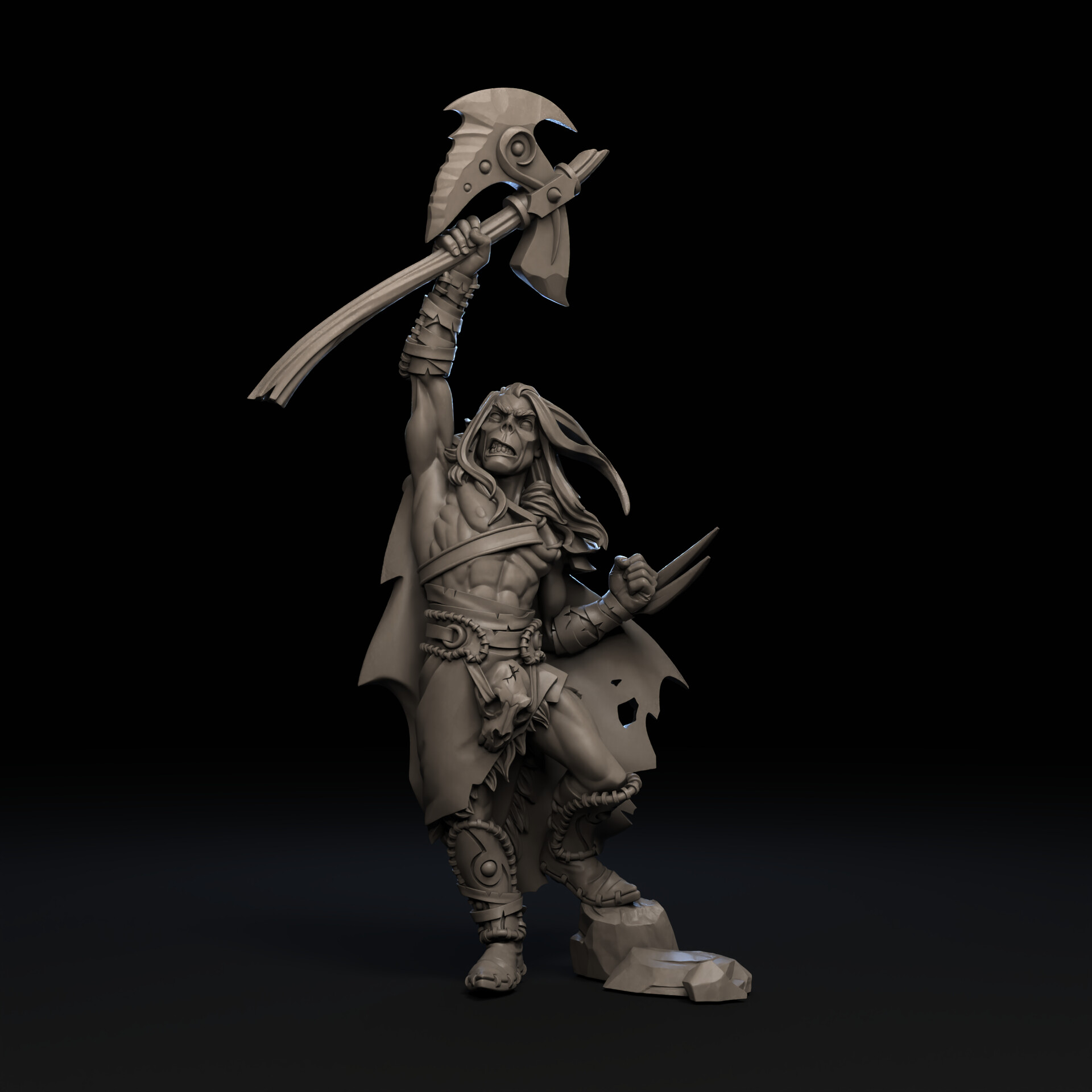 ArtStation - Githyanki barbarian