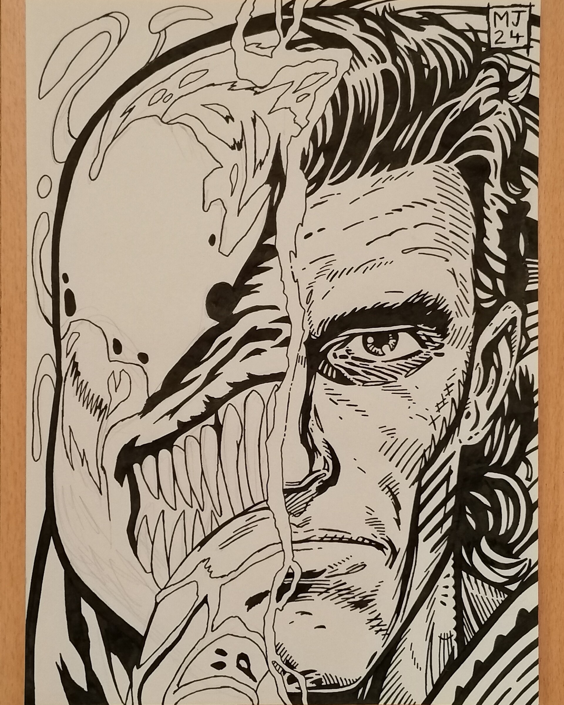 ArtStation - Venom VS. Superman WIP