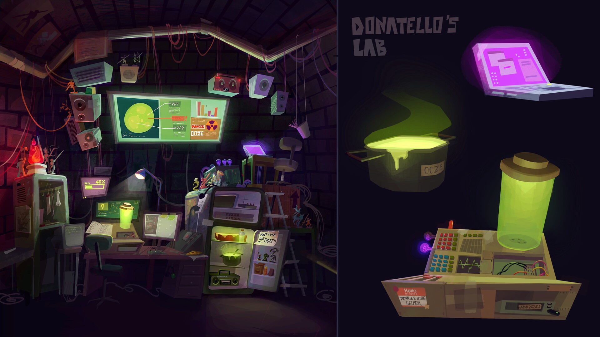 ArtStation - TMNT- Donatello’s Lab