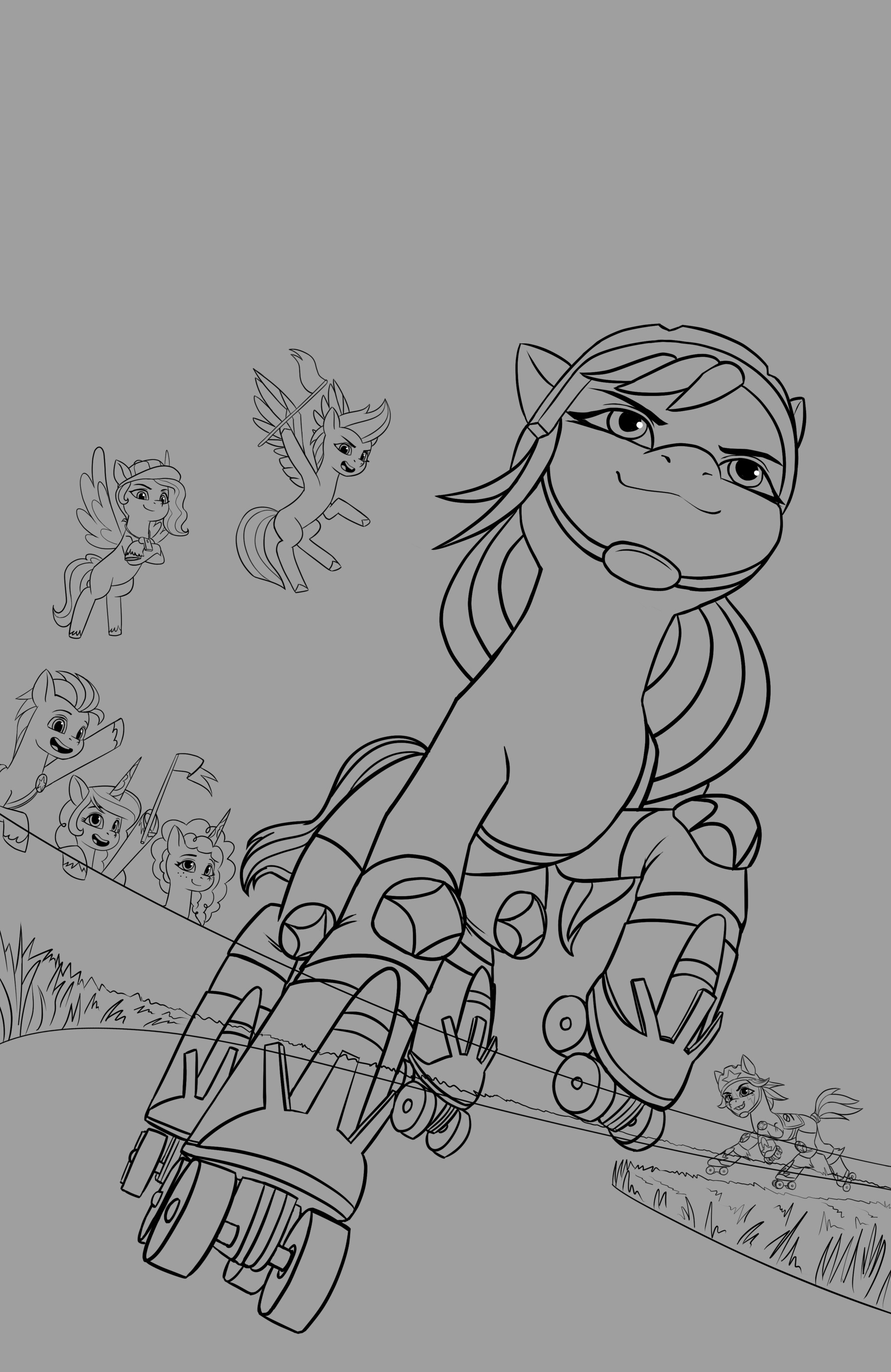 mlp friendship games coloring pages