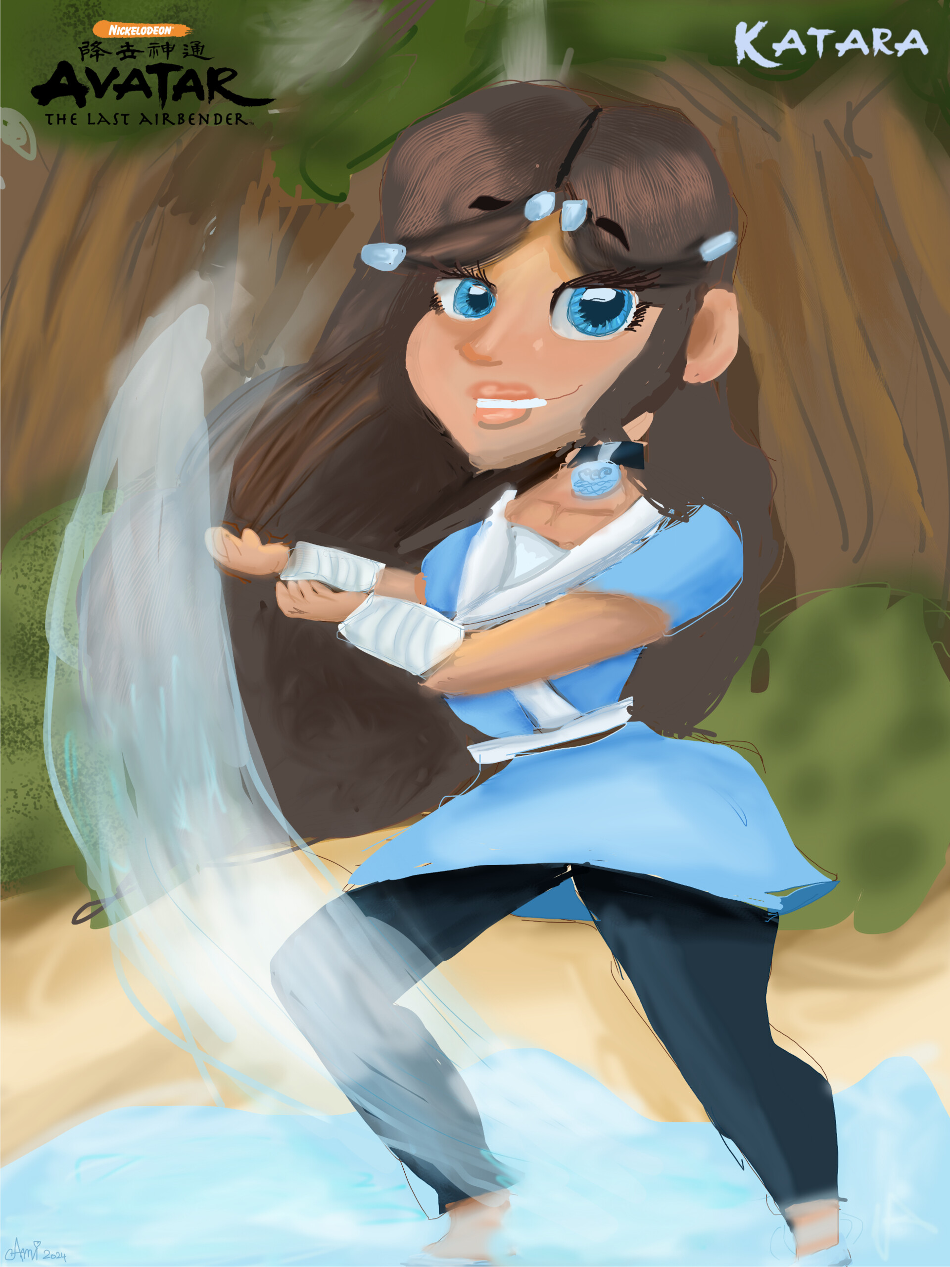 ArtStation - Avatar the Last Airbender: Katara (With Time Lapse)