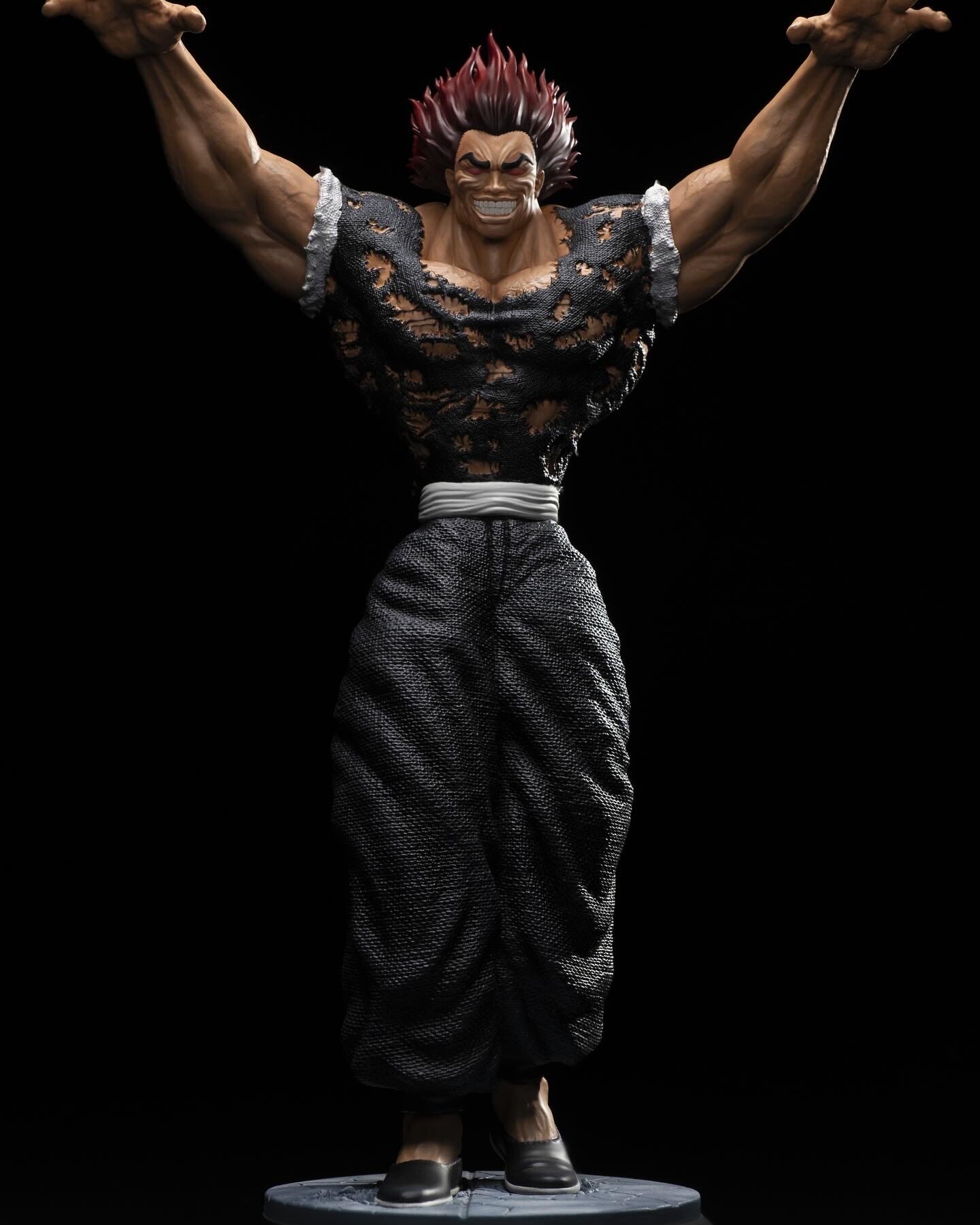 ArtStation - Sculpture statue Yujiro Hanma BAKI 1/6