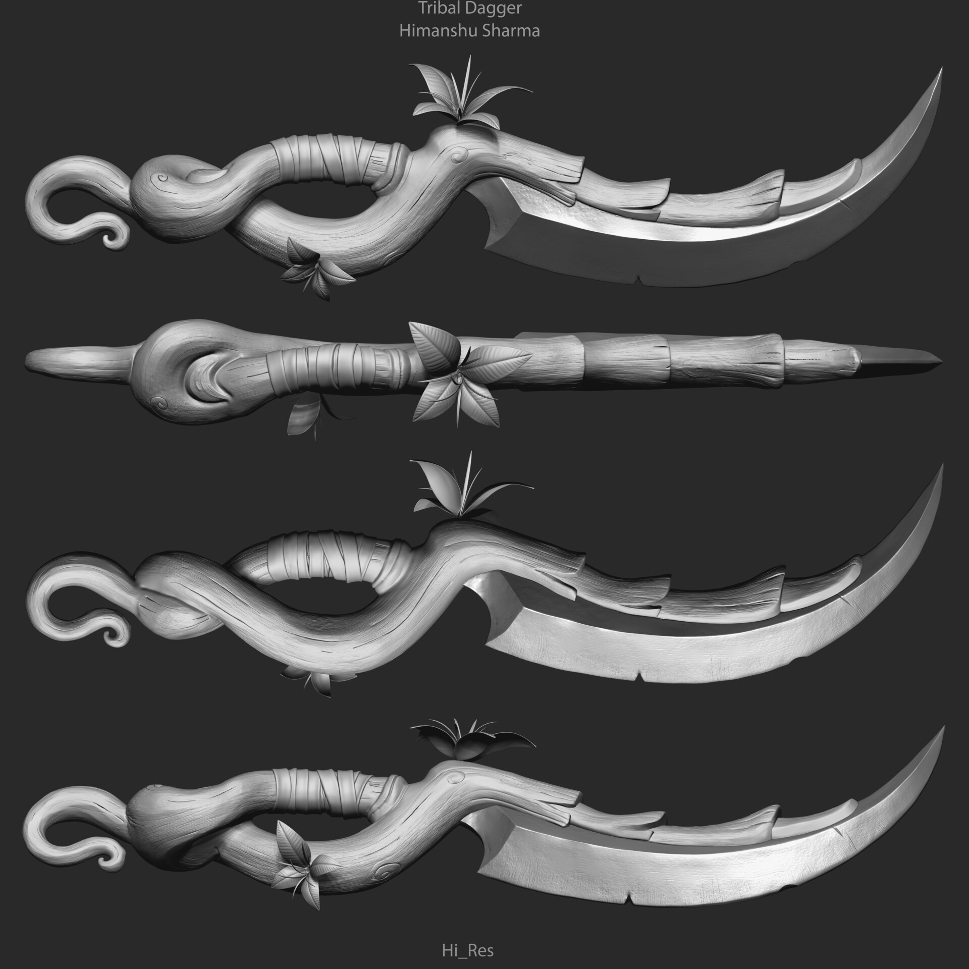 tribal dagger