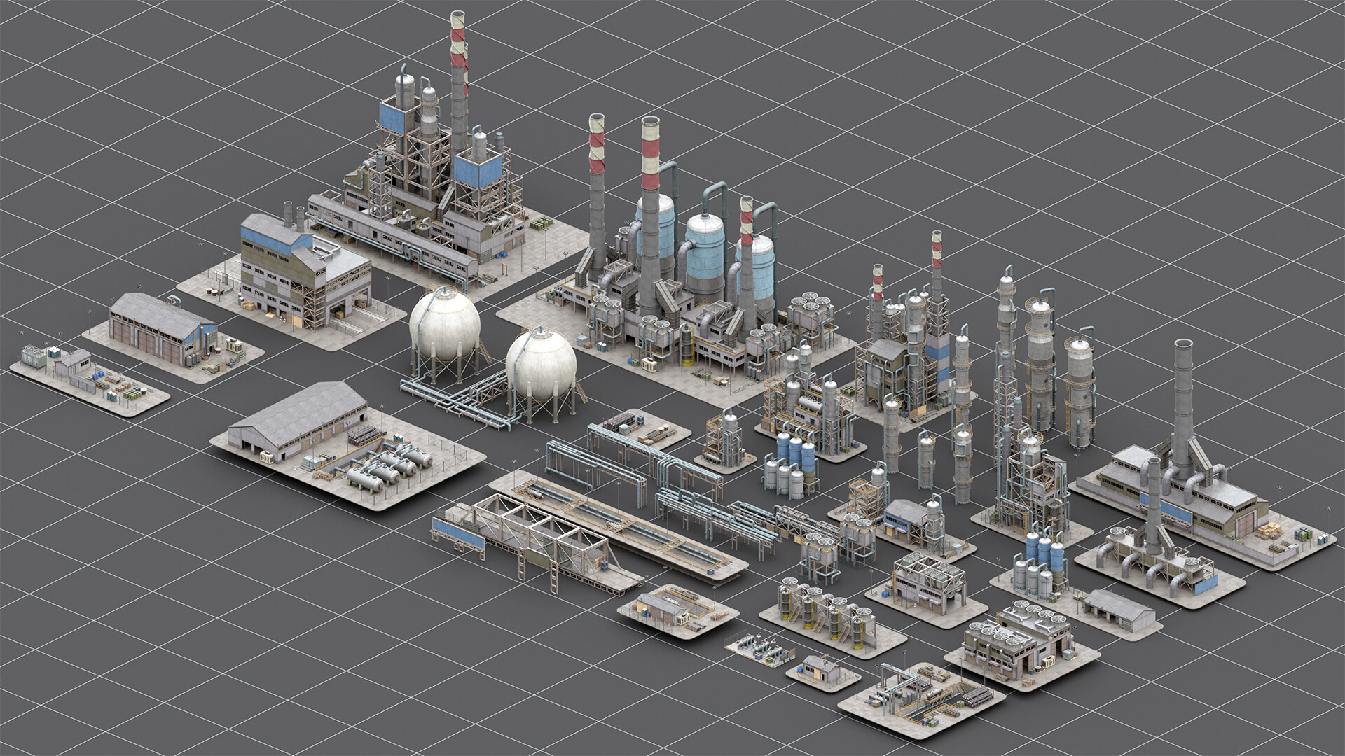 Freshcan 3D - Environment Art Studio - Chemical Plant, Factory & Oil ...