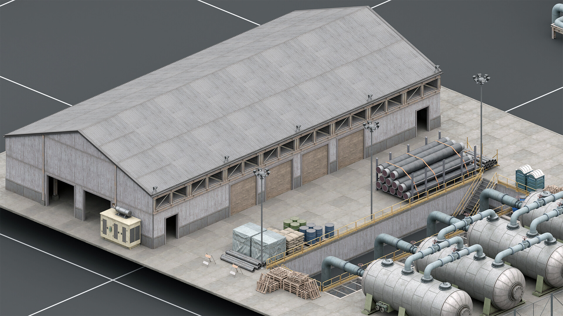Freshcan 3D - Environment Art Studio - Chemical Plant, Factory & Oil ...