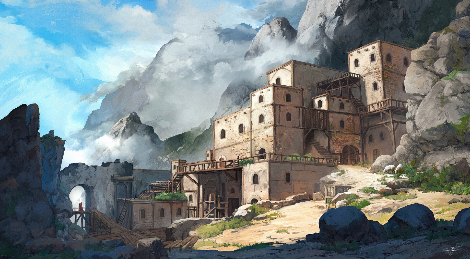 ArtStation - Mountain Village
