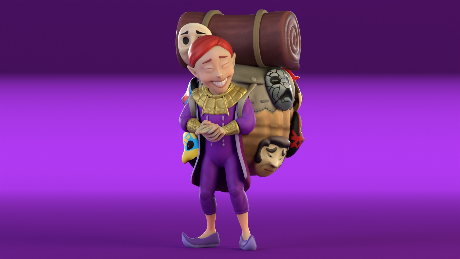 ArtStation - Happy Mask Salesman