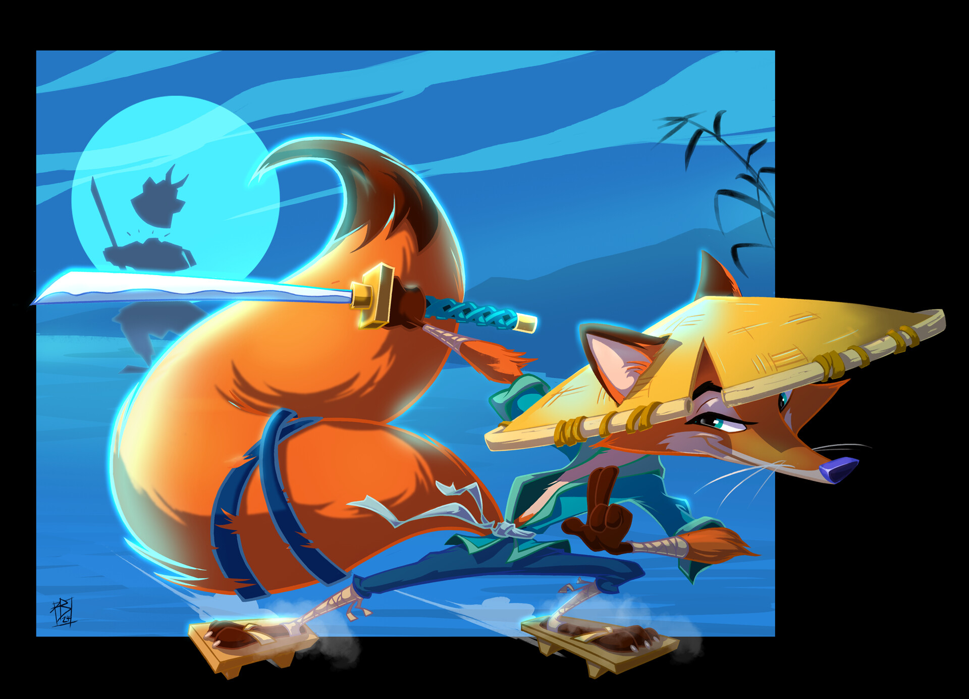 ArtStation - Samurai Fox