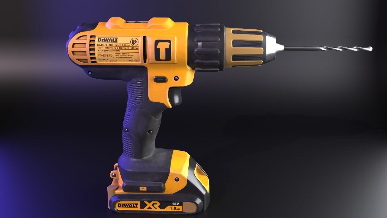 ArtStation - 3D Drill Render in Blender
