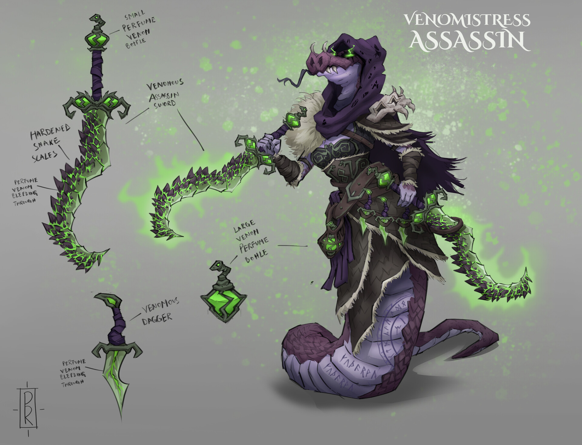 ArtStation - venomous perfume assassin