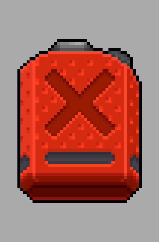 ArtStation - Fuel bottle (Pixel art and concept art)