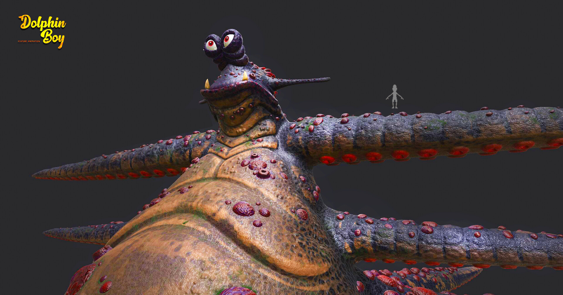 ArtStation - Giant Octopus Character Dolphin Boy (2022)
