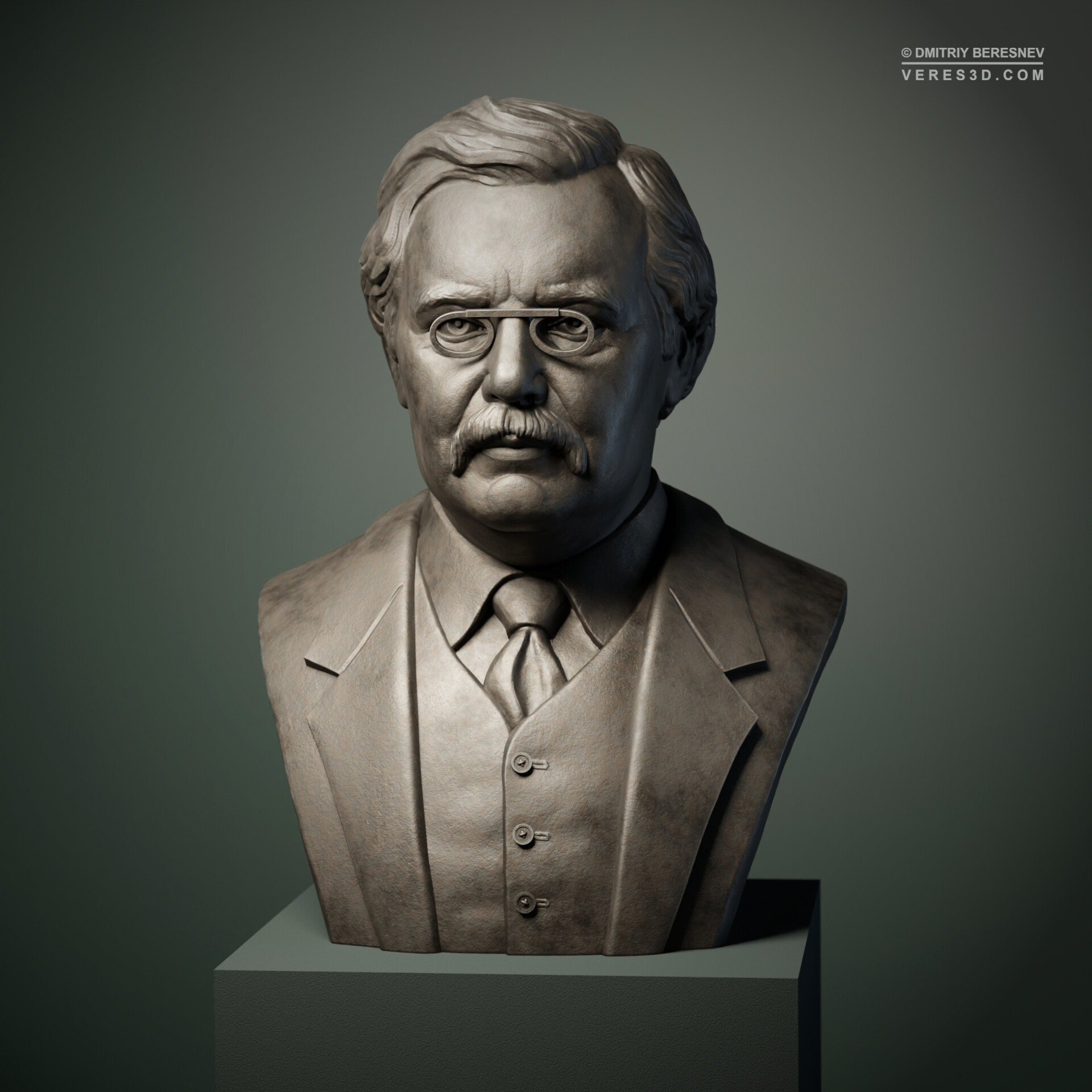 ArtStation - Chesterton bust