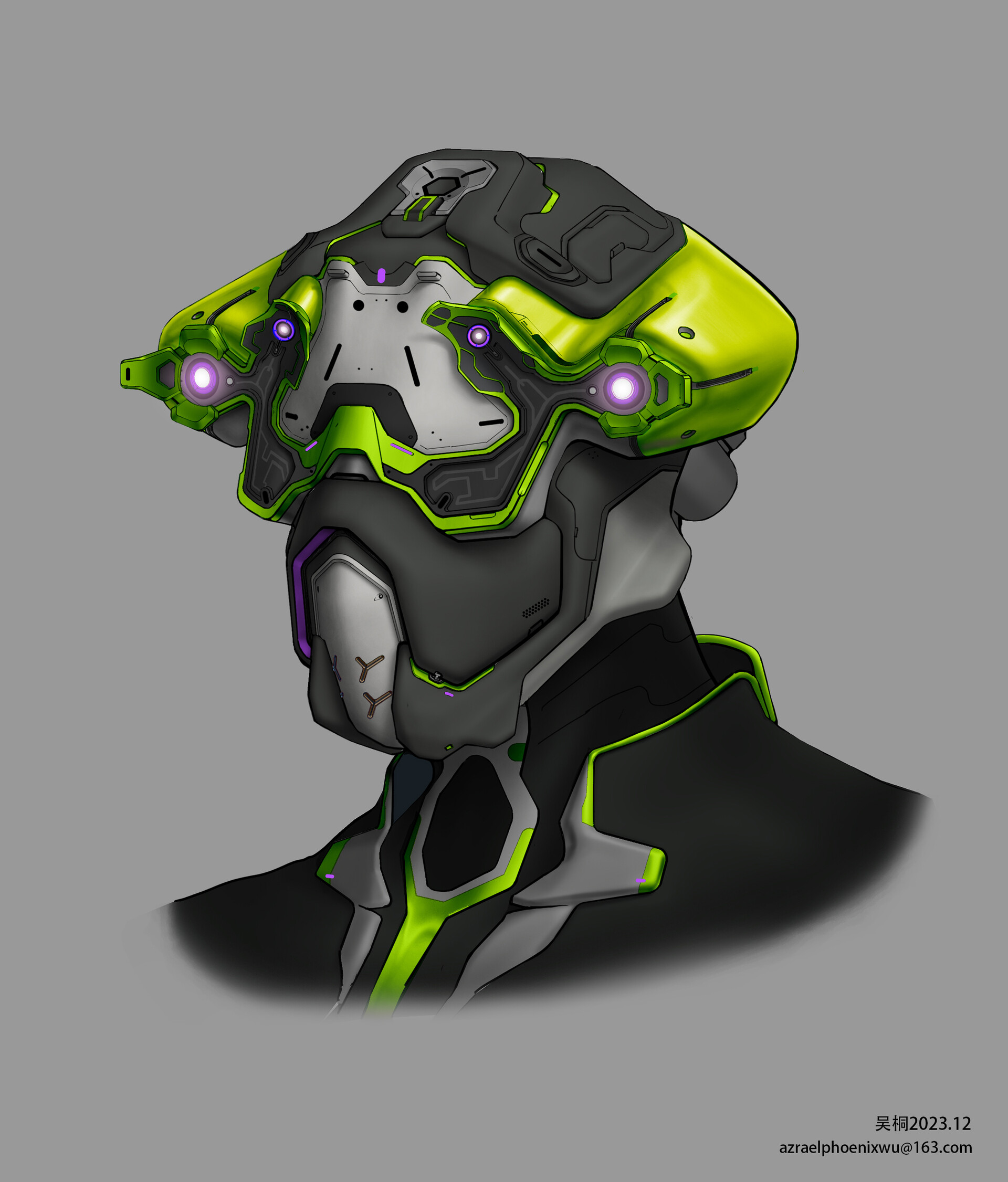 Tong Wu 吴桐 - Wu Tong's Brain Development Plan - Helmet Design 1