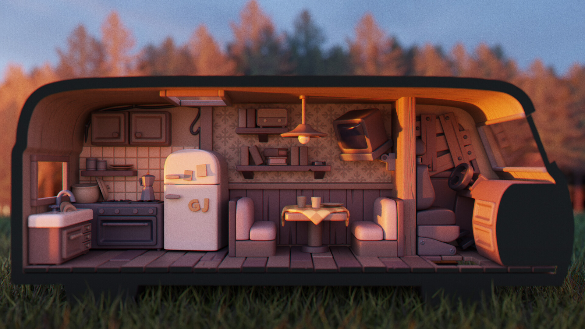 ArtStation - Stylized Caravan