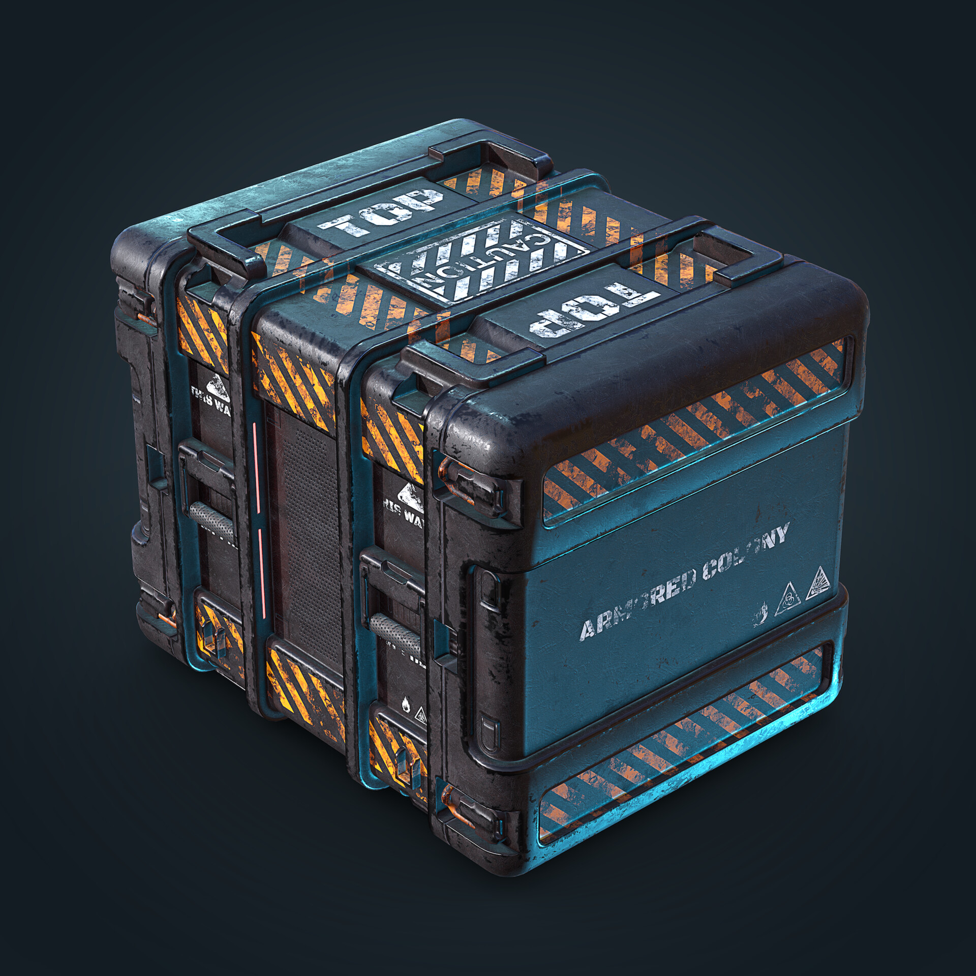 ArtStation - Sci-Fi Crate Model
