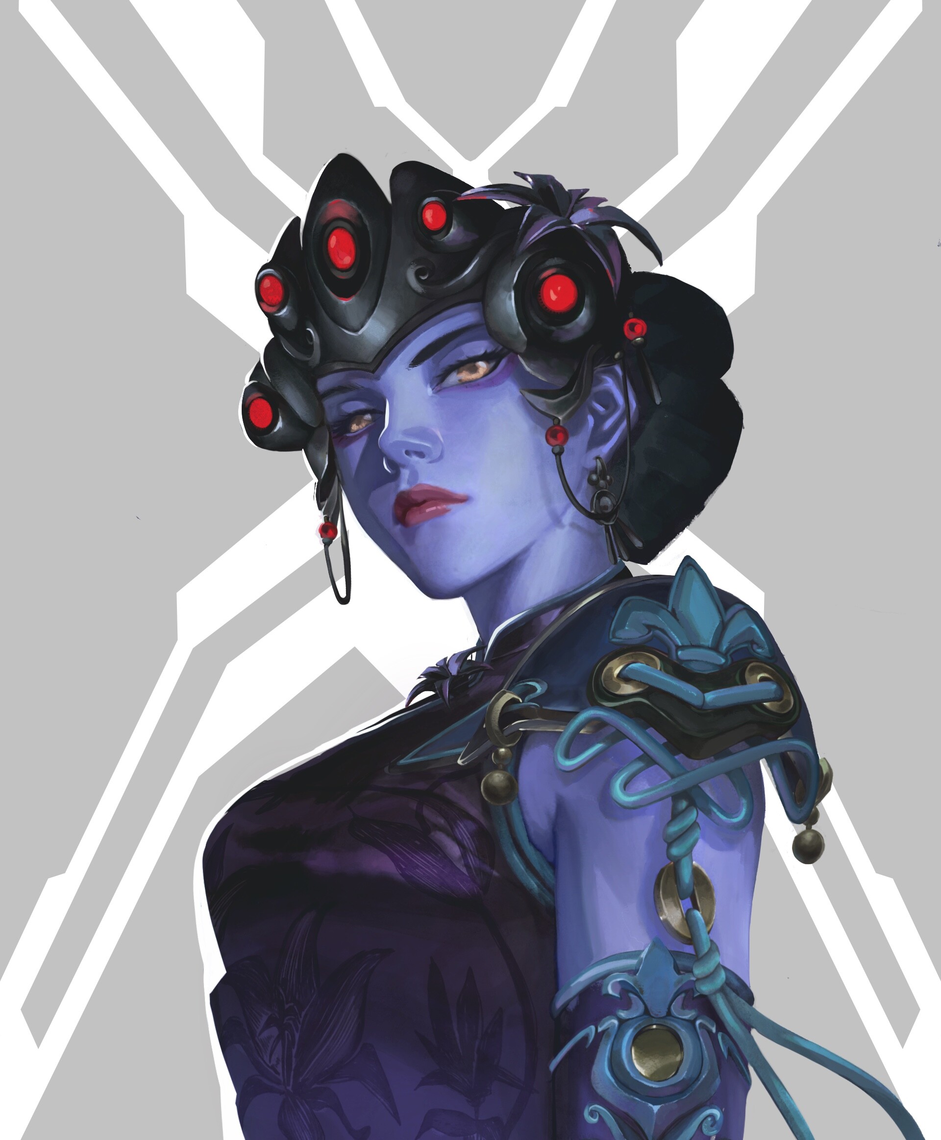 ArtStation - Widowmaker, Black lily Fan art from Overwatch
