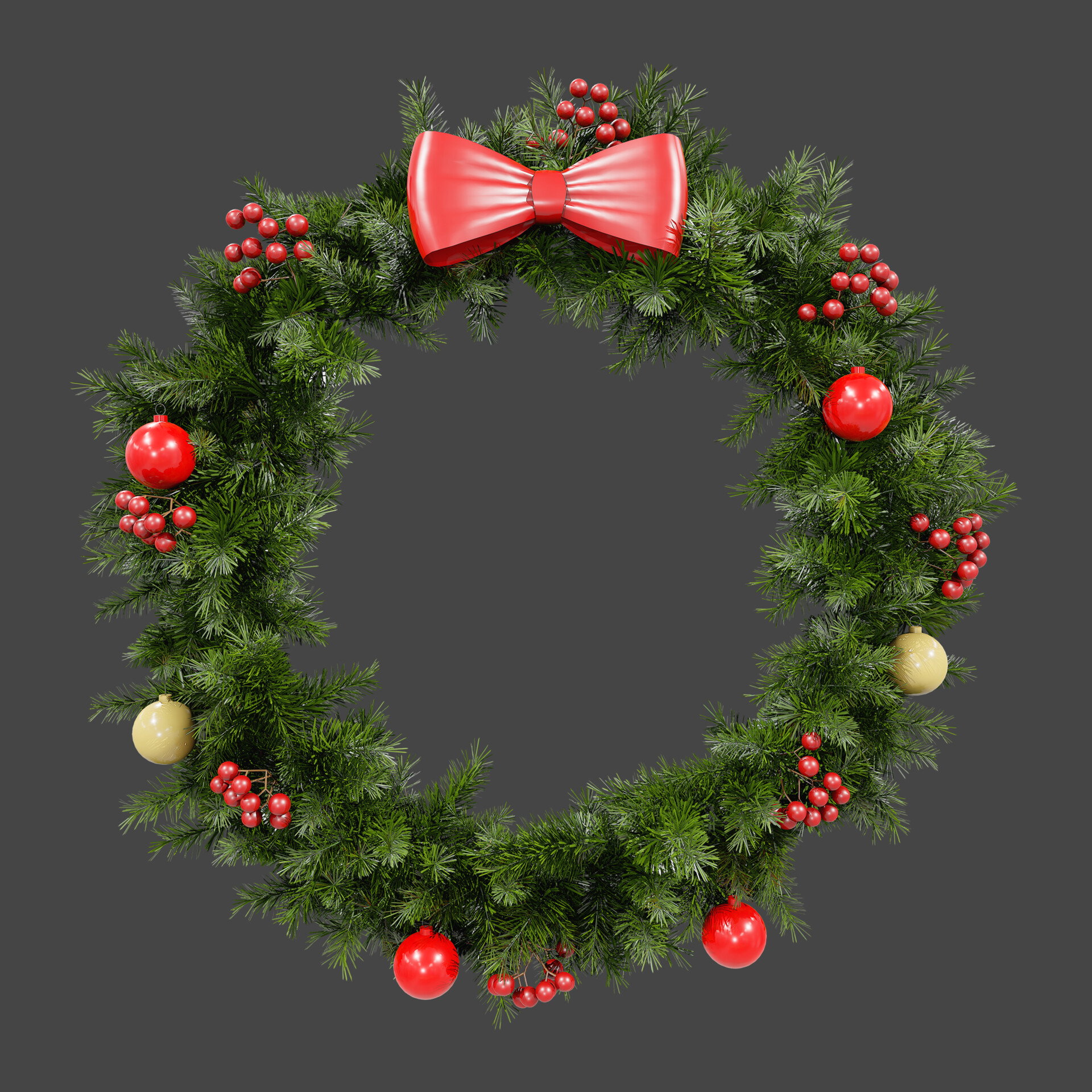 ArtStation - Christmas Wreath