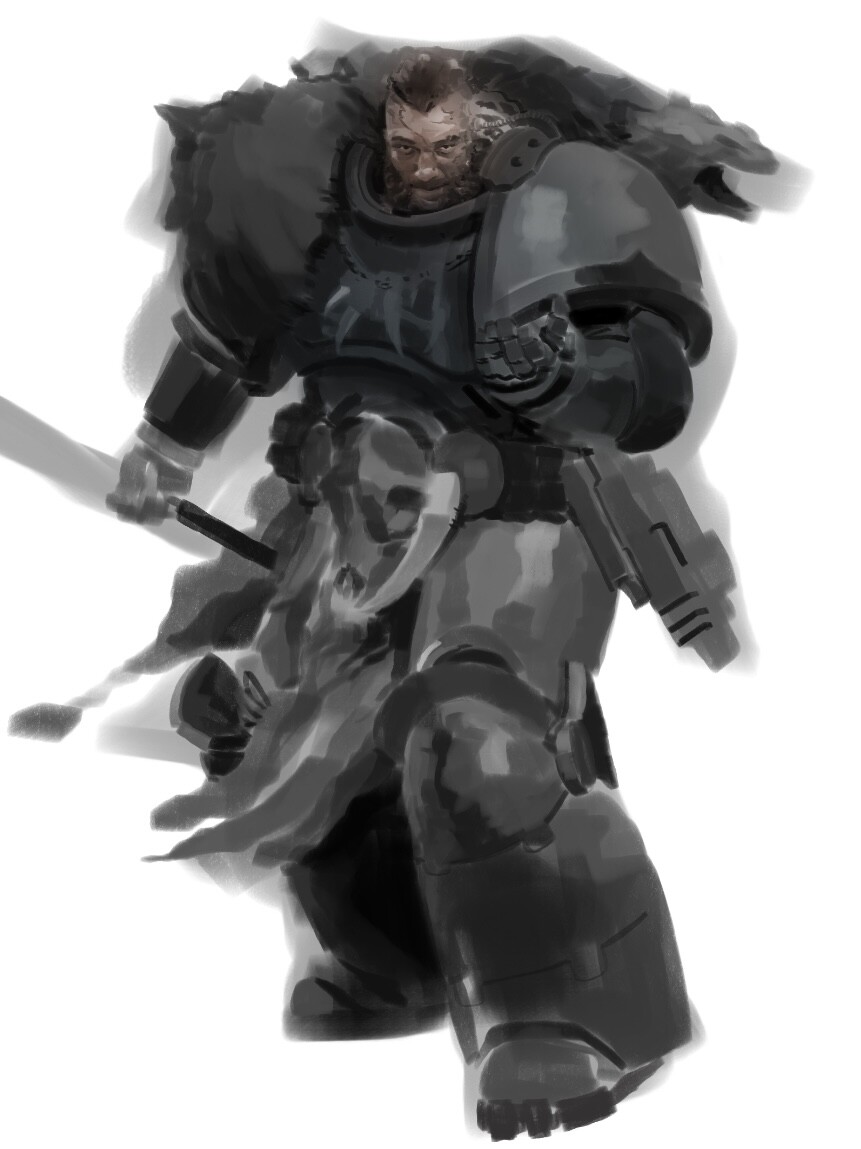 Daniel Irwin - Ragnar Blackmane (Warhammer 40k fan art)
