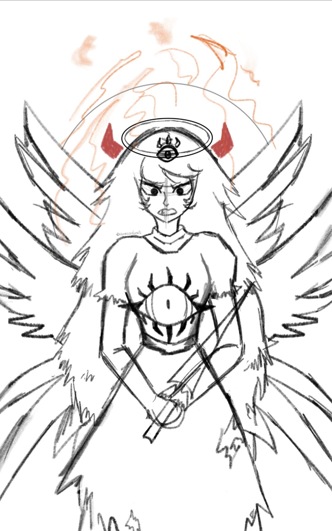 hazbin hotel emily coloring pages