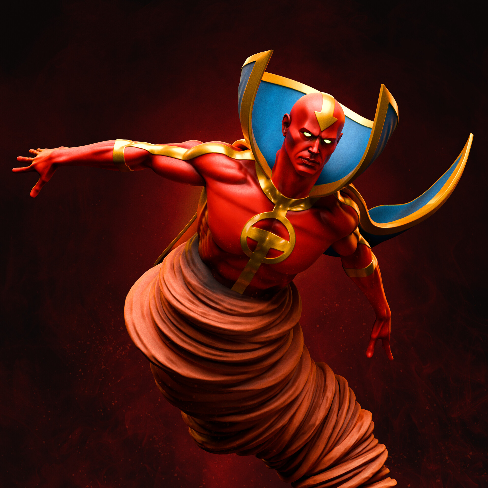 red tornado animated