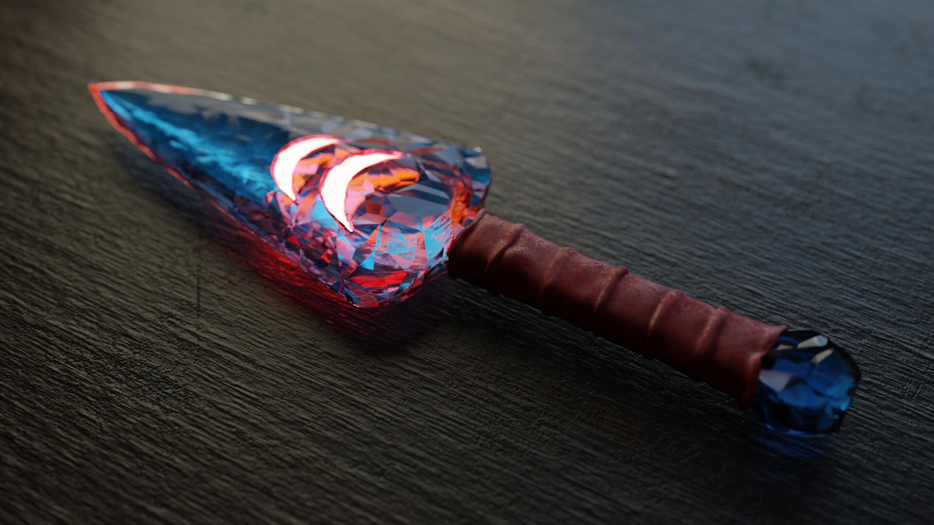 ArtStation - Princess Mononoke Dagger - Custom Design - Blender Render