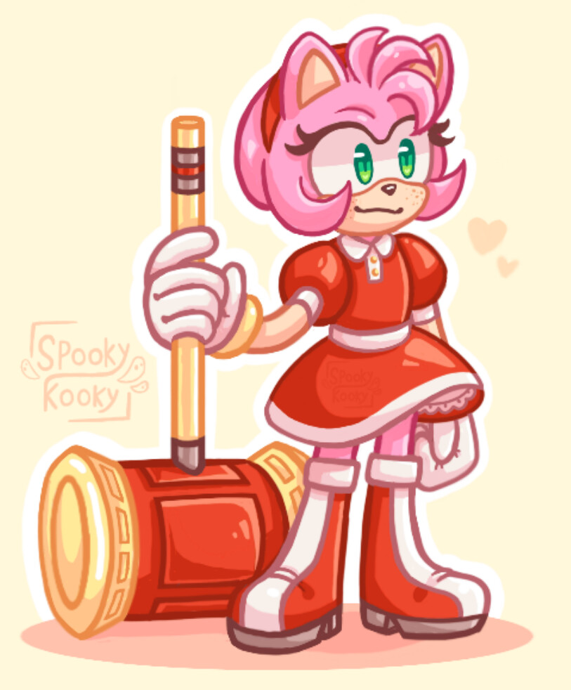 how to draw amy rose