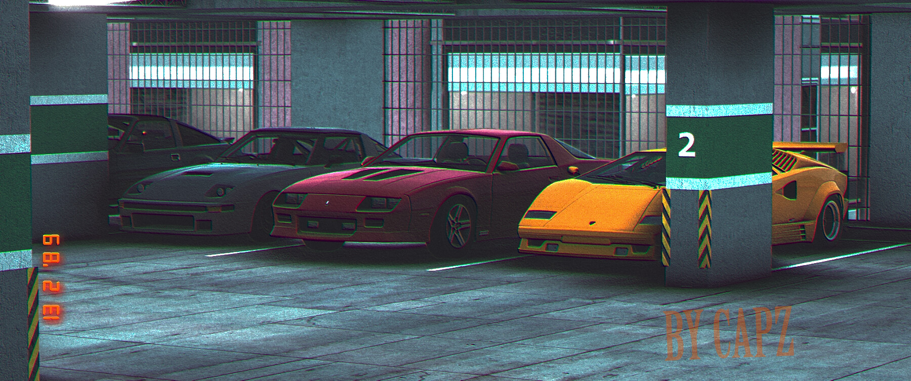 ArtStation - Retro 80s Cars