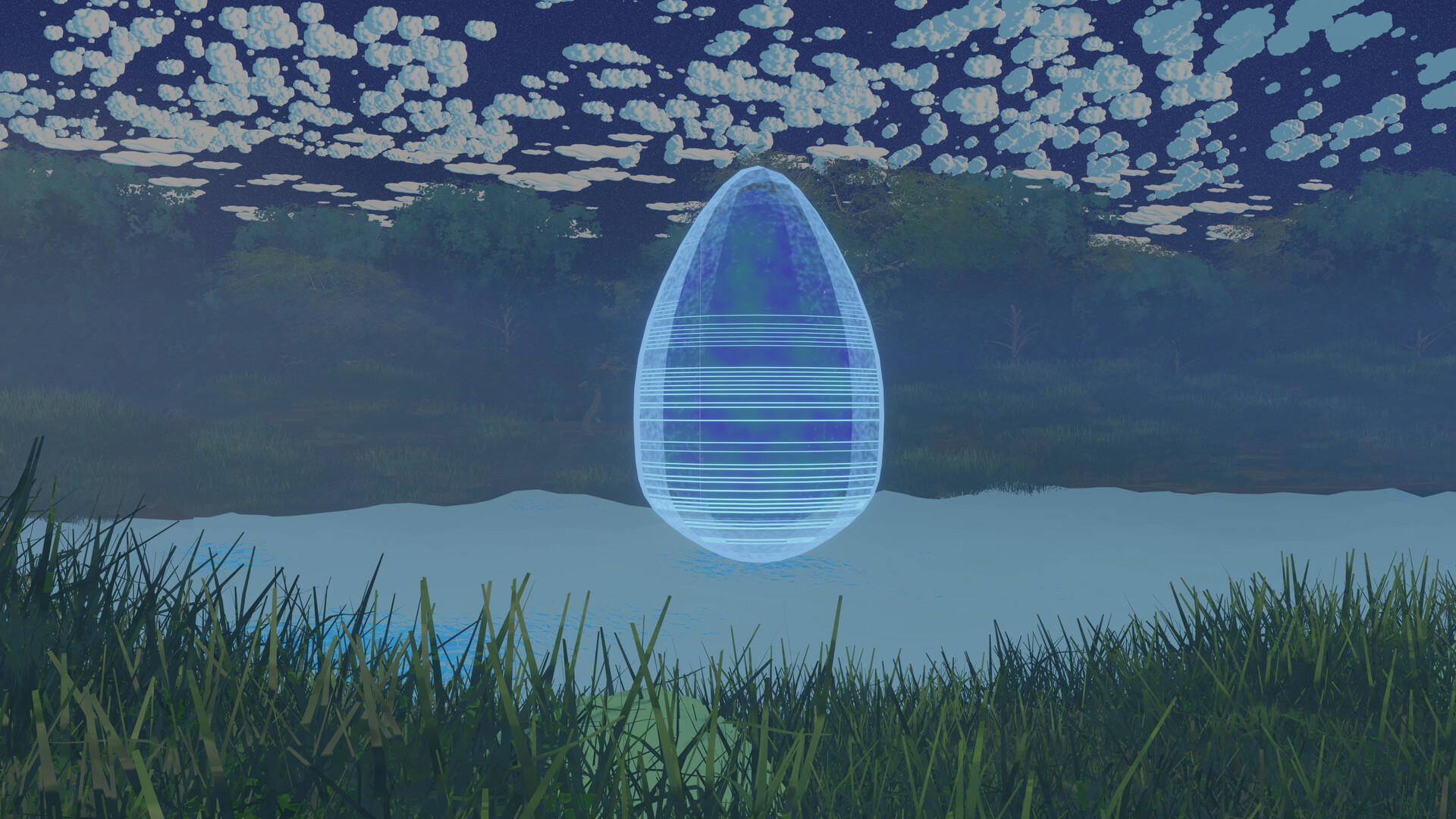 ArtStation - Mystic Egg in Old Forest