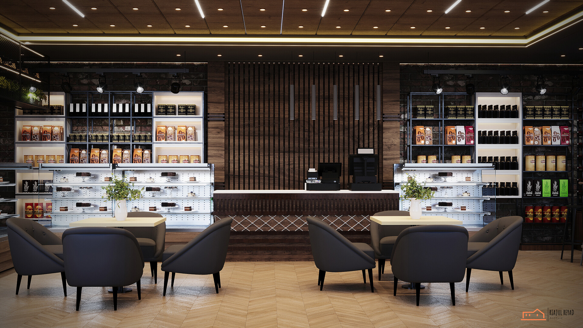 ArtStation - Restaurant visualization