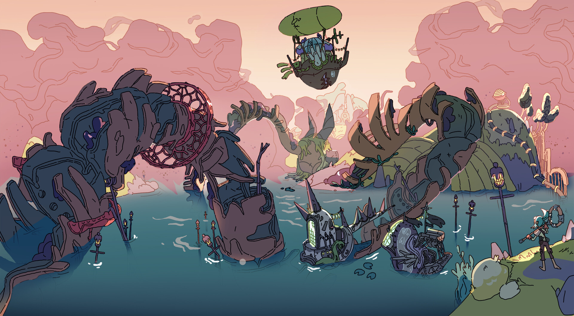 ArtStation - Wavetale Environment Concepts