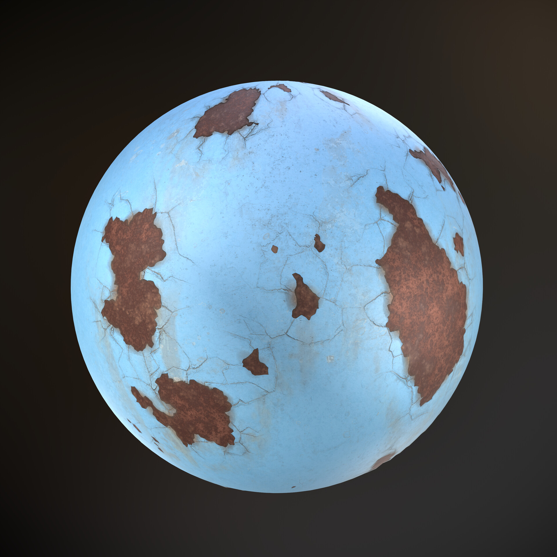 Korgikus - Rusting Painted Metal - Substance Designer